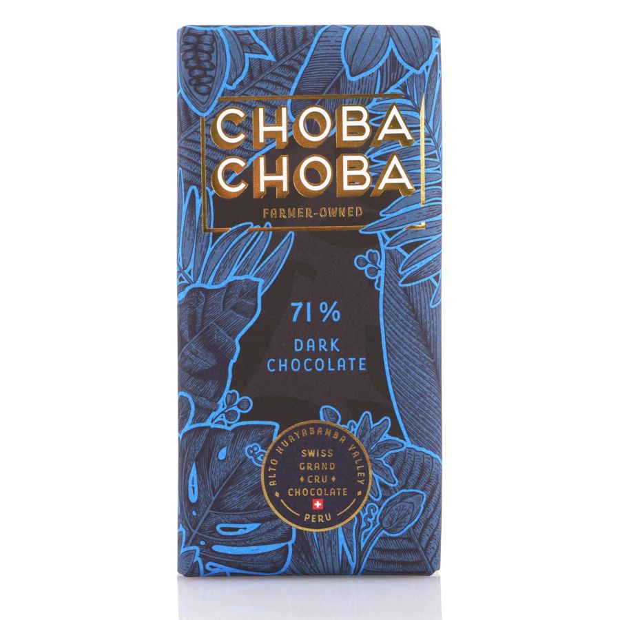 Entdecke bio-schokoladiges Vergnügen: Choba Choba Pure Dark 71%!