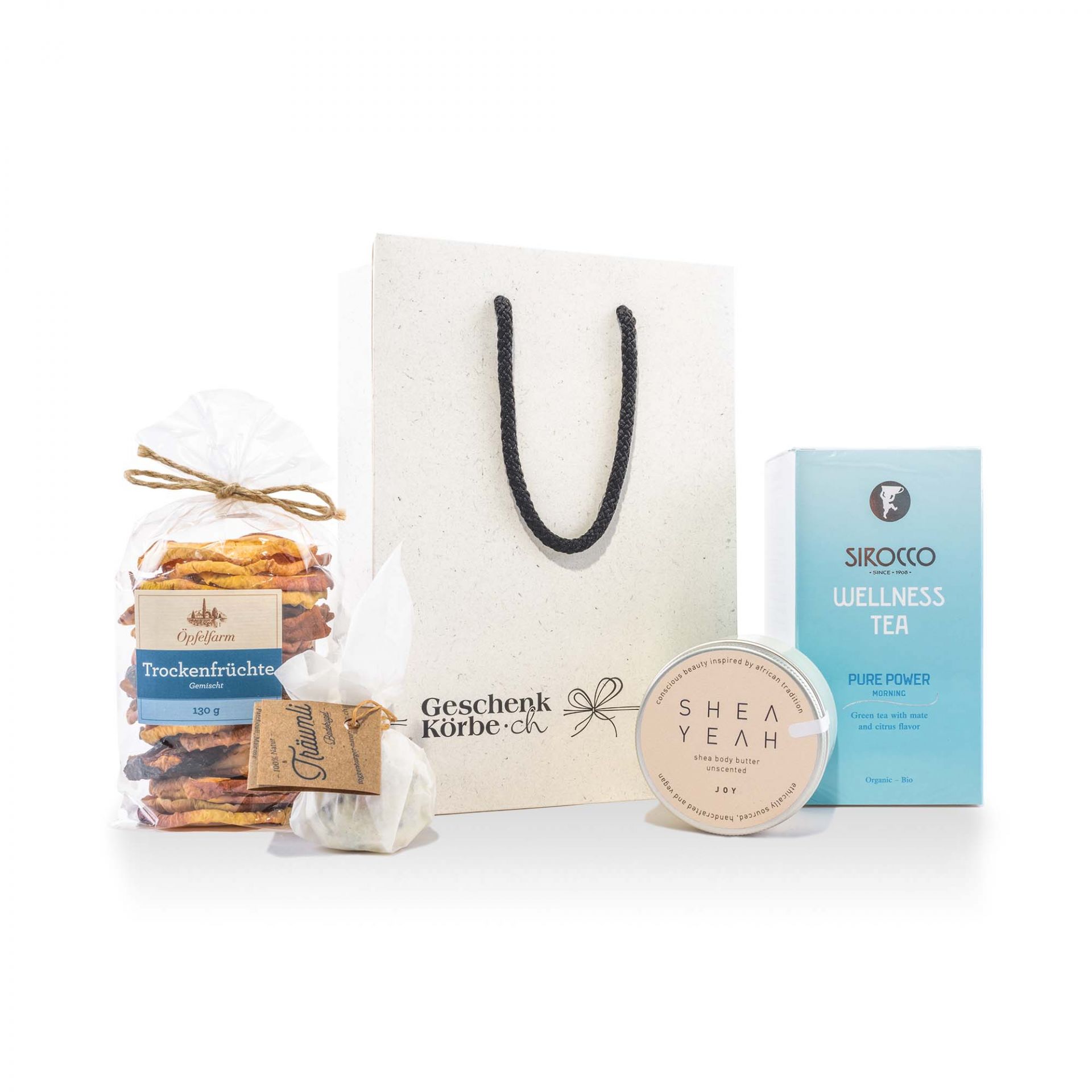 Geschenktasche Wellness "Shea Power" | Geschenkkörbe.ch